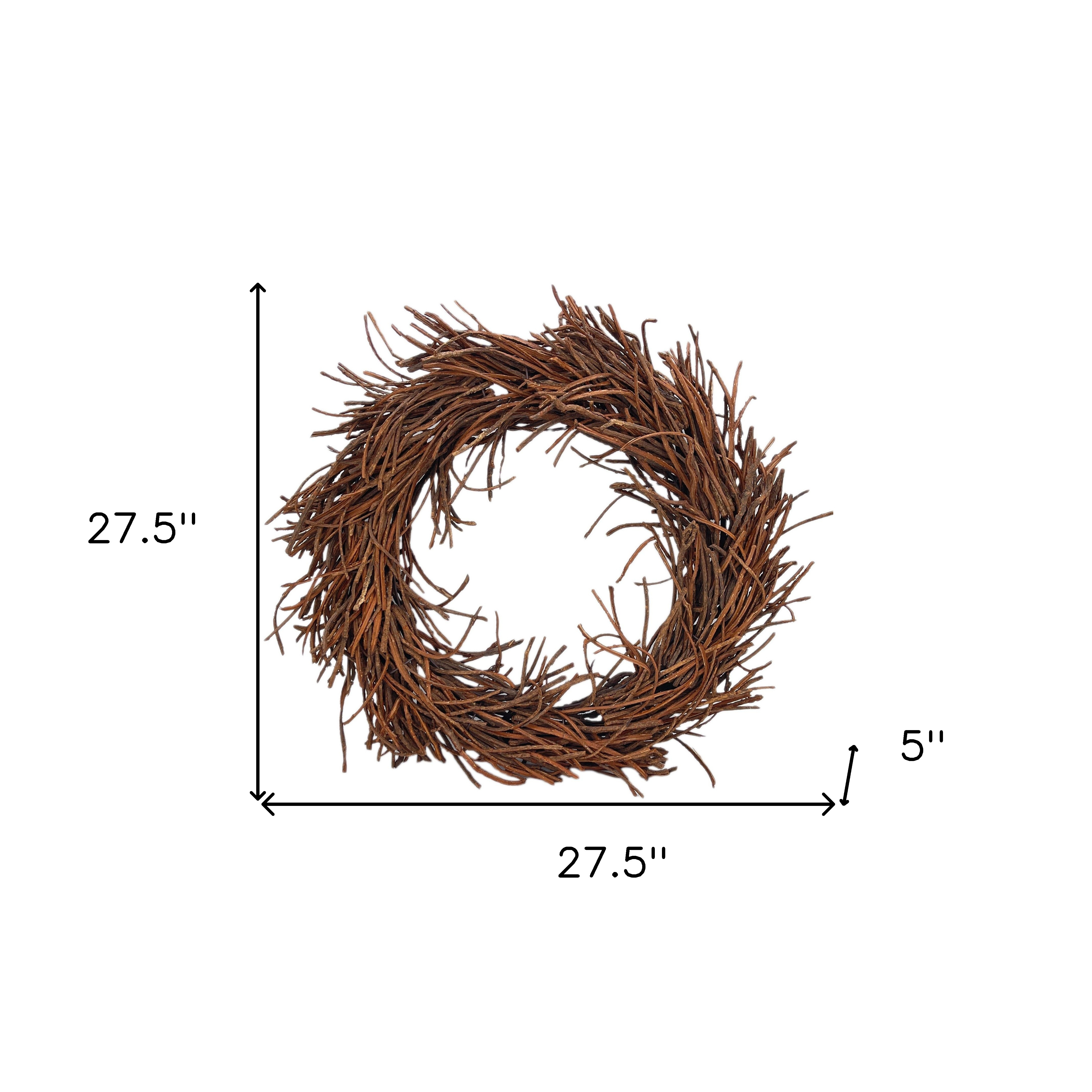 Rattan Wreath 27.5"